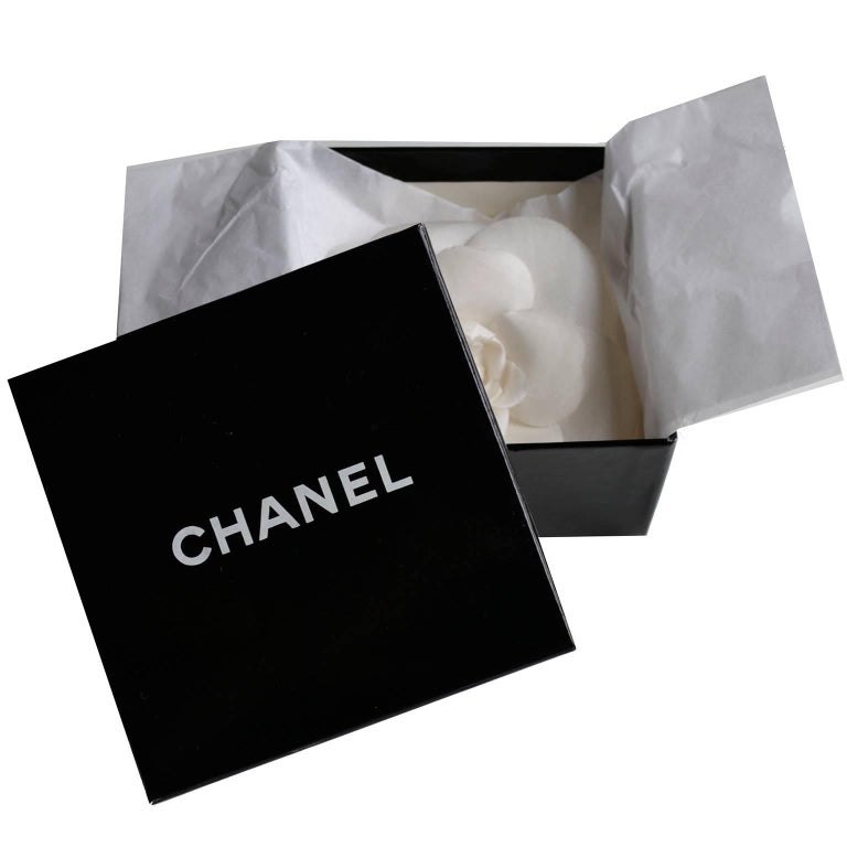 Chanel Camelia Flower Brooch W/ Original Box and Tag Attached at ...