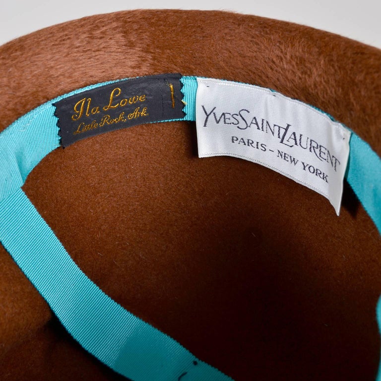 Yves Saint Laurent YSL Vintage Faux Fur Cloche Hat with Tassels, 1970s ...