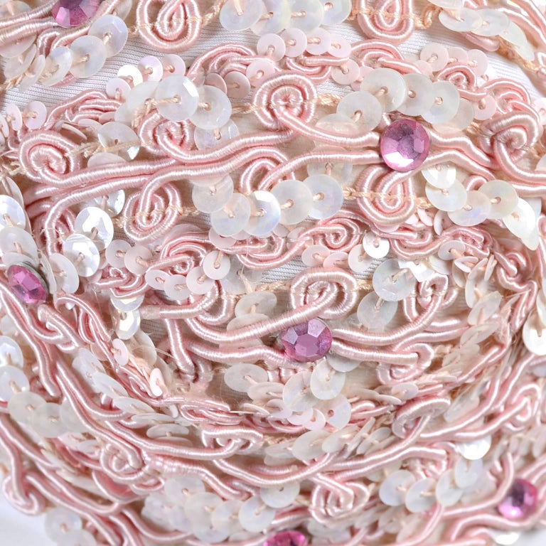 Cher Owned Pink Strapless Sequin Bra With Cher's Autograph inside Of ...