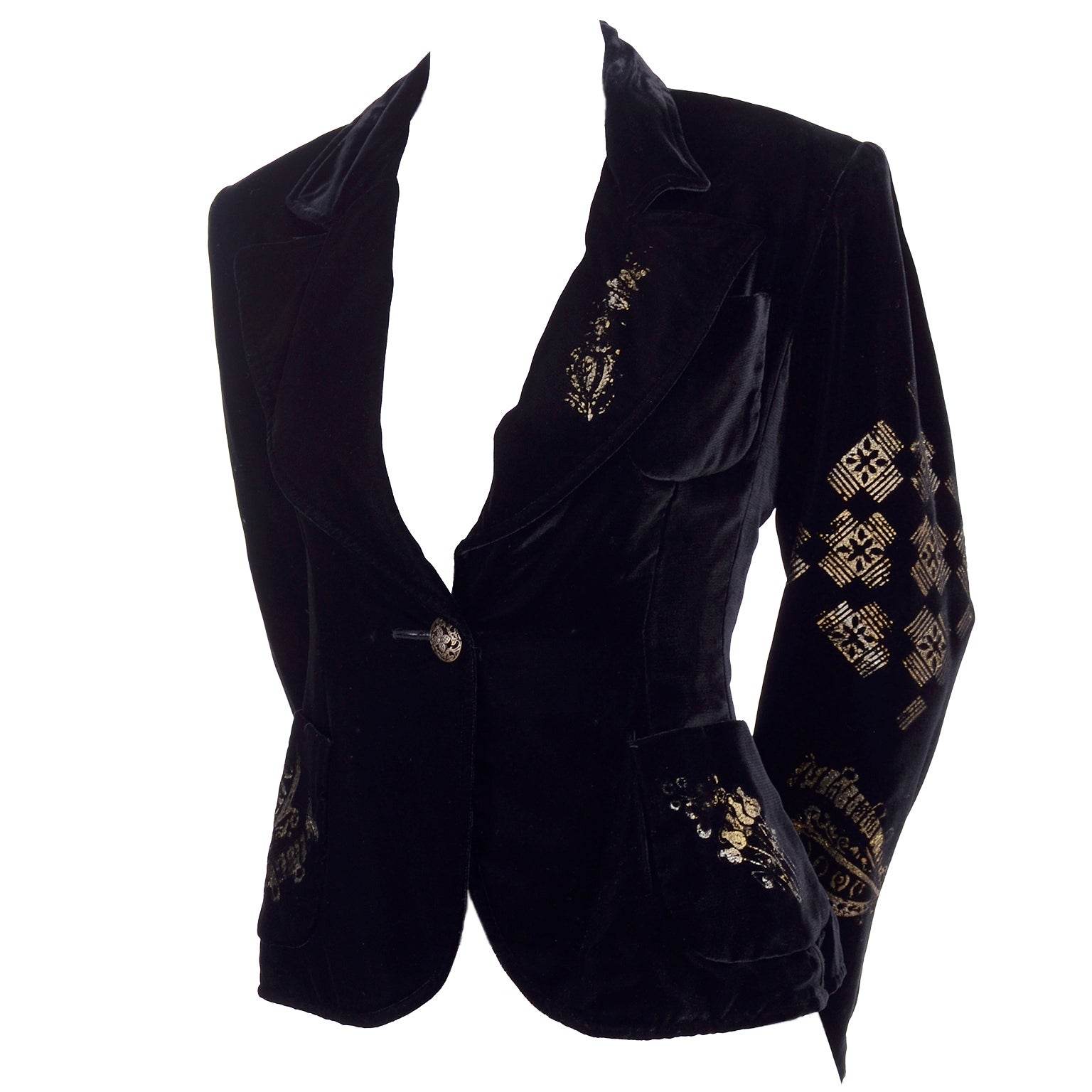 Christian LaCroix Sleeveless Sequined Halter Jacket at 1stDibs
