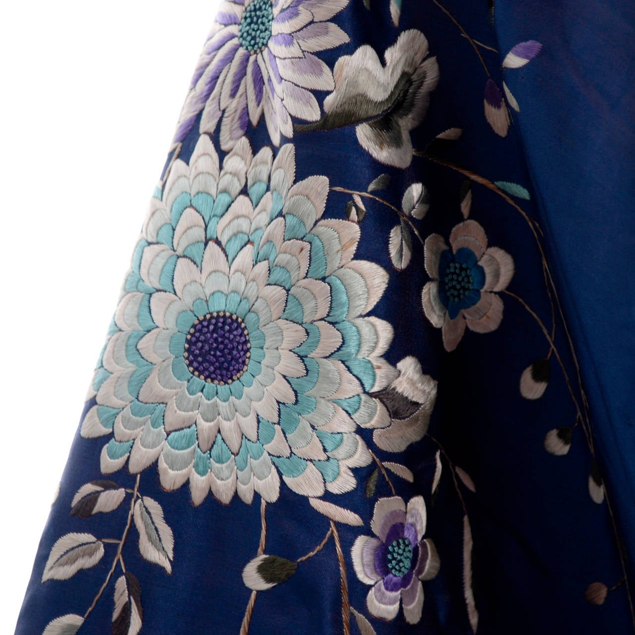 Late 1910s Silk Fine Embroidered Early Chinese Vintage Cheongsam Dress ...