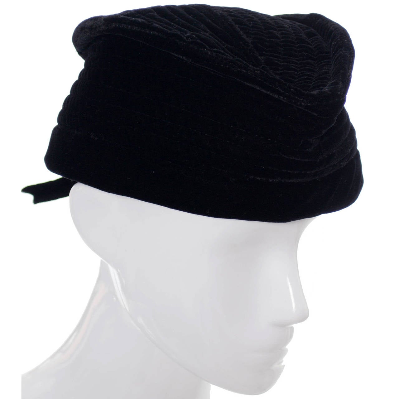 Vintage Valentino Garavani Boutique Vintage Hat Rare Style Cap in Black ...