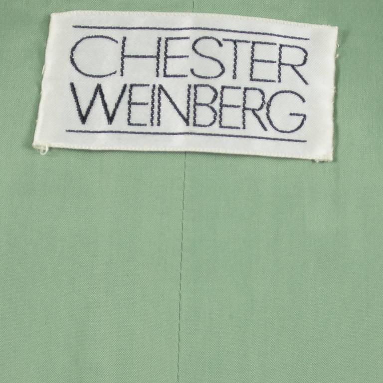 Chester Weinberg 2 PC Silk Dress Cape Coat Ensemble Vintage Outfit at ...