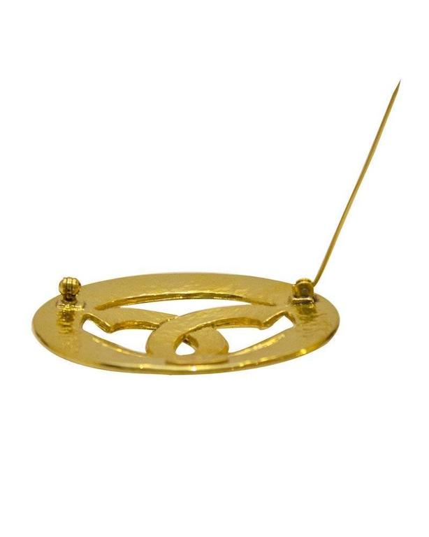 Spring 1994 Gold Circle Logo Pin at 1stDibs