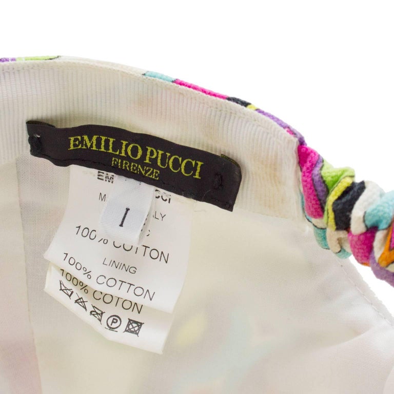 1990s Emilio Pucci Printed Baseball Cap at 1stDibs | pucci hat, emilio ...