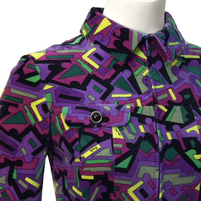 1960's Emilio Pucci Purple Velvet Romper with Belt at 1stDibs | emilio ...