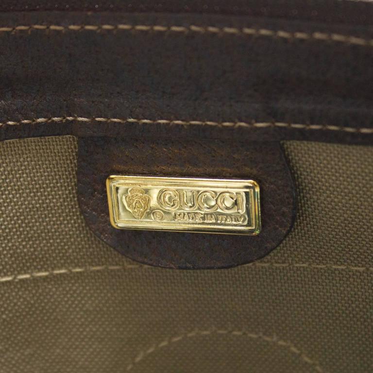 1970's Gucci Canvas Zip Portfolio at 1stDibs | gucci portfolio bag ...