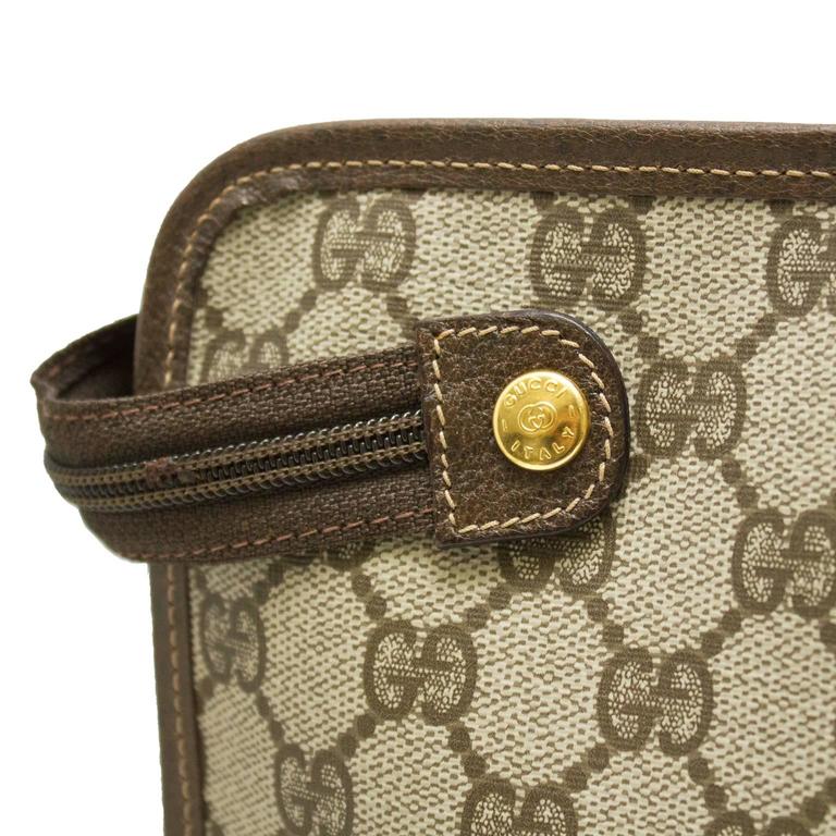 1970's Gucci Canvas Zip Portfolio at 1stDibs | gucci portfolio bag ...