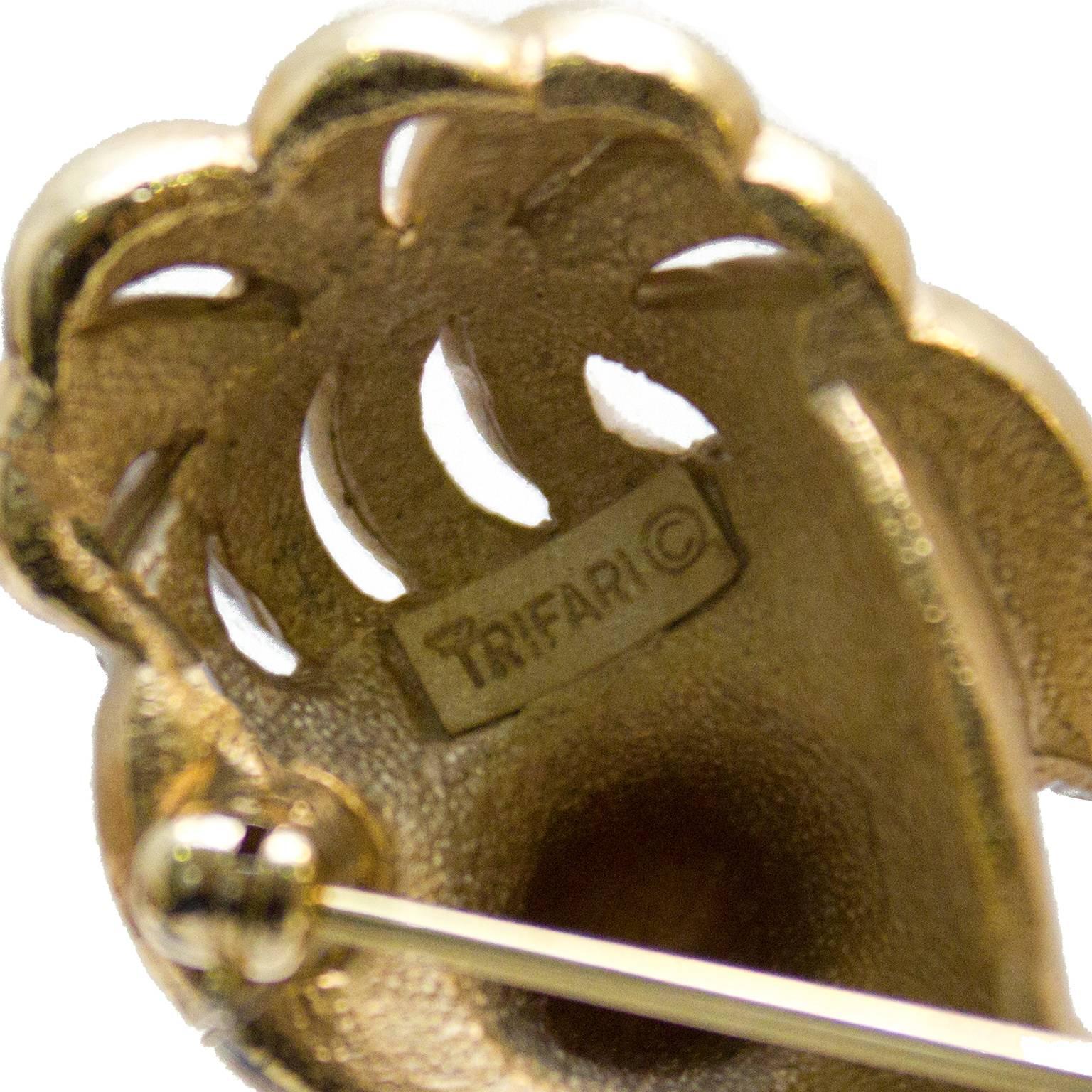 1950's Trifari Enamel Poodle Pin at 1stDibs