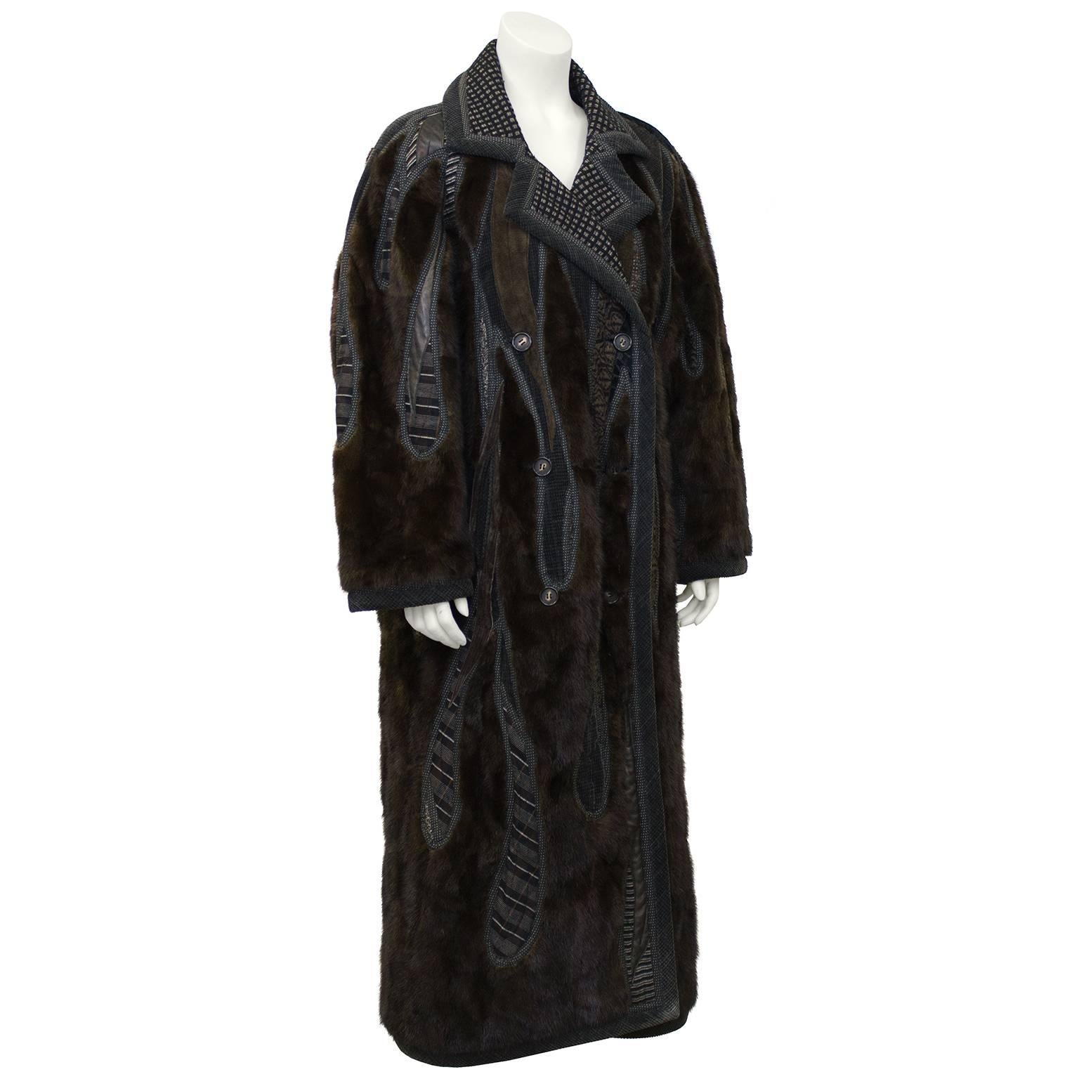 1990's Koos Van Den Akker Couture Mink and Patchwork Coat at 1stDibs ...