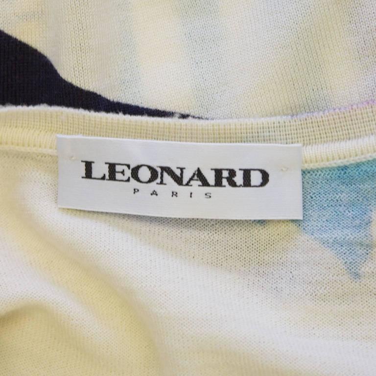 1980's Leonard Floral Pattern Sweater Set at 1stDibs