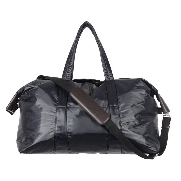 MAISON MARTIN MARGIELA Blue WEEKEND BAG w/ Shoulder Strap For Sale at ...