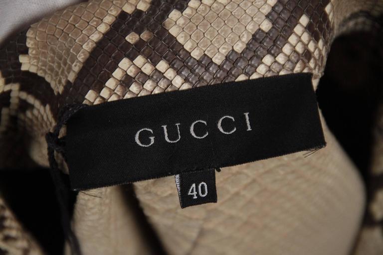 GUCCI TOM FORD Era Beige PYTHON Leather BLAZER Jacket SIZE 40 For Sale at 1stDibs | tom ford ...