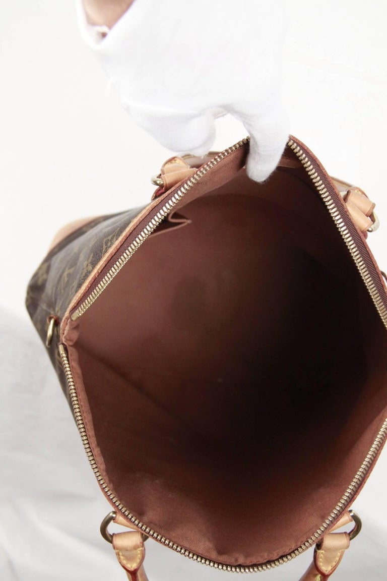 LOUIS VUITTON Brown Monogram Canvas LOCKIT VERTICAL Bag For Sale at 1stDibs