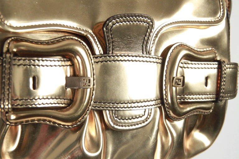 FENDI Gold Tone Leather B BIS BAG Shoulder Bag For Sale at 1stDibs | bisbag