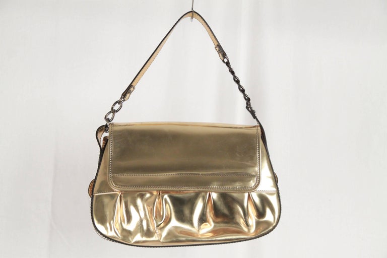 FENDI Gold Tone Leather B BIS BAG Shoulder Bag For Sale at 1stDibs | bisbag