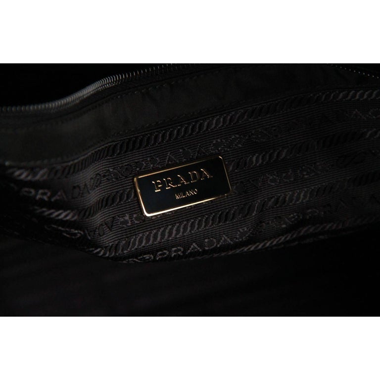 Prada Black Tessuto Collage Impossible True Love Large Tote, 1BG070 For ...