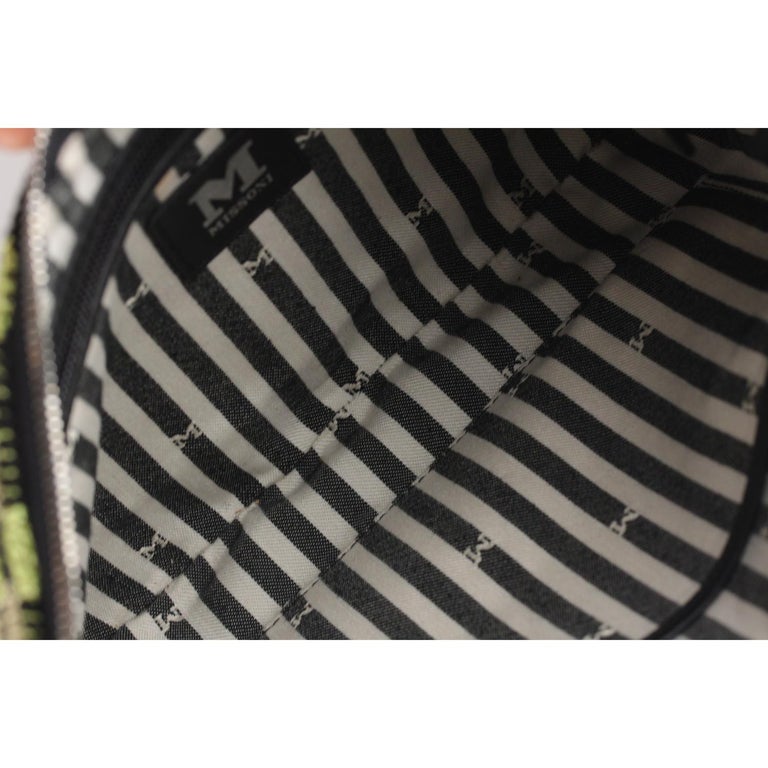 M Missoni Metallic Crochet Knit Clutch Shoulder Bag with Chain For Sale ...