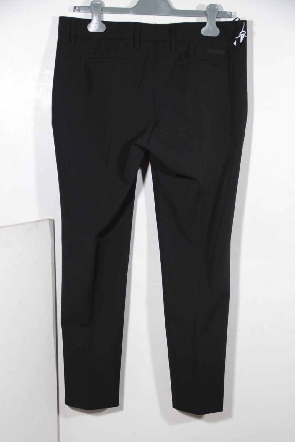 PRADA Italian Black Poly TECHNO Fabric TAILORED TROUSERS Pants SIZE 44 ...