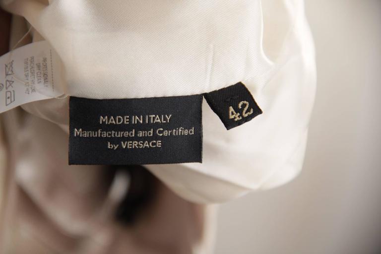 VERSACE Italian Beige HALTER SHIFT DRESS 2006 Fall Collection Sz 42 IT ...