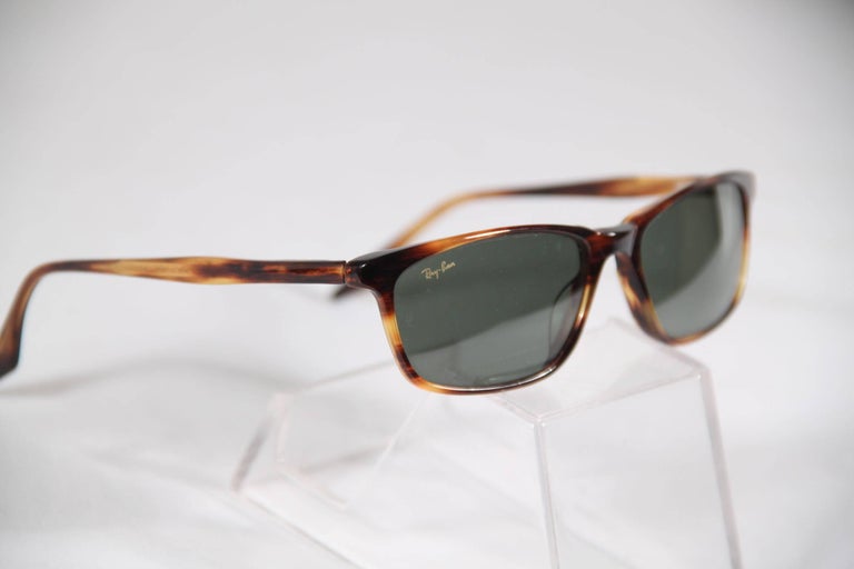 Ray Ban Bandl Vintage Brown Mint Unisex Sunglasses W2978 54mm For Sale At 1stdibs