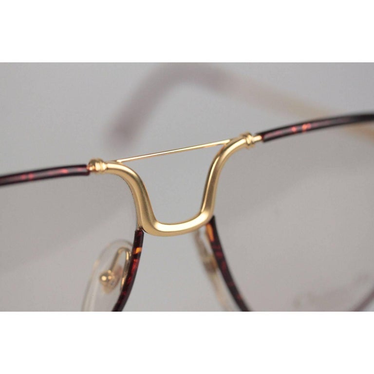 Christian Dior Monsieur Vintage Gold Brown Frame Eyeglasses 2327 59mm ...