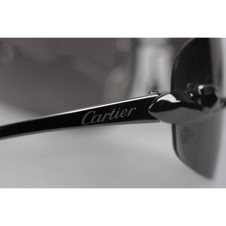 Cartier Paris Panthere Pink Gold Rimless Sunglasses T8200563 110mm For ...