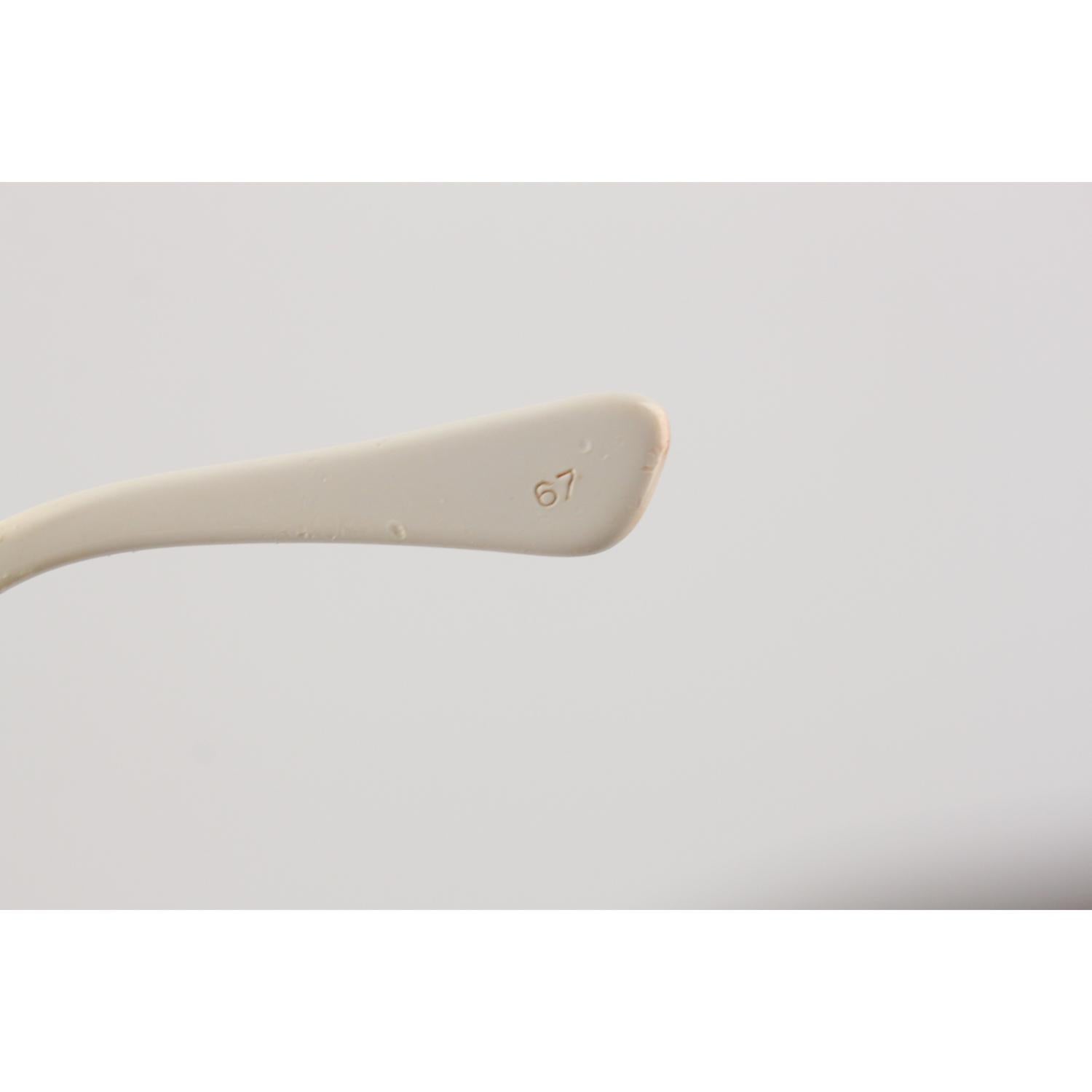 Persol Ratti Vintage White Sunglasses Mod. 649/3 Sport Mirrored Lens ...