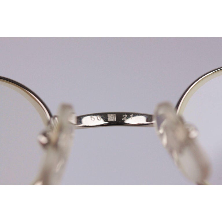 Cartier Paris Silver Platinum Rimless Eyeglasses Eyewear New Old Stock ...