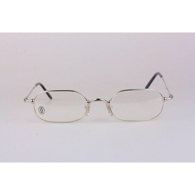 Cartier Paris Silver Platinum Rimless Eyeglasses Eyewear New Old Stock ...