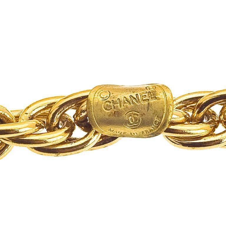 Chanel Large CC Rhinestone Necklace at 1stDibs