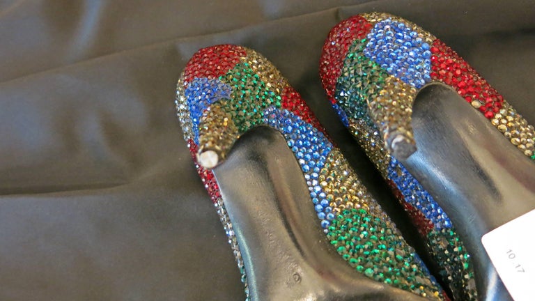 1990s Stuart Weitzman for Mr. Seymour Rhinestone Heels at 1stDibs ...