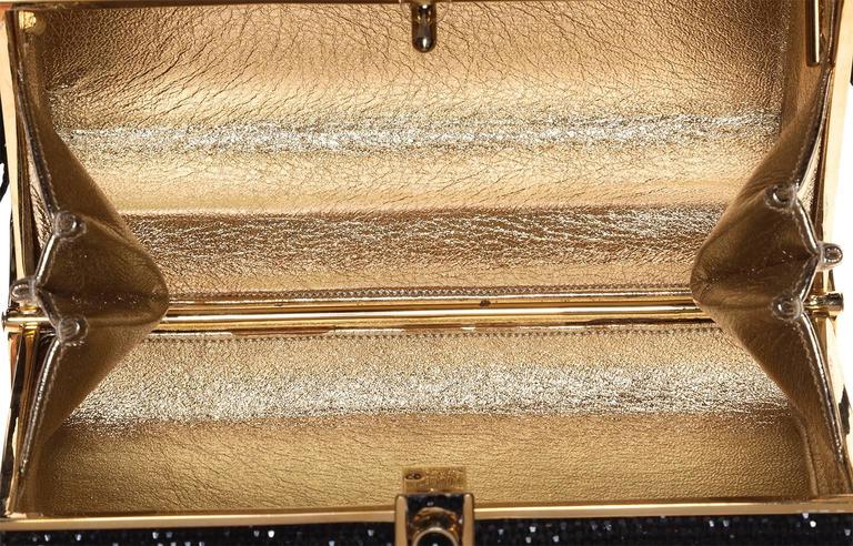 Judith Leiber Full Bead Black and Red Crystal Books Minaudiere Bag at ...