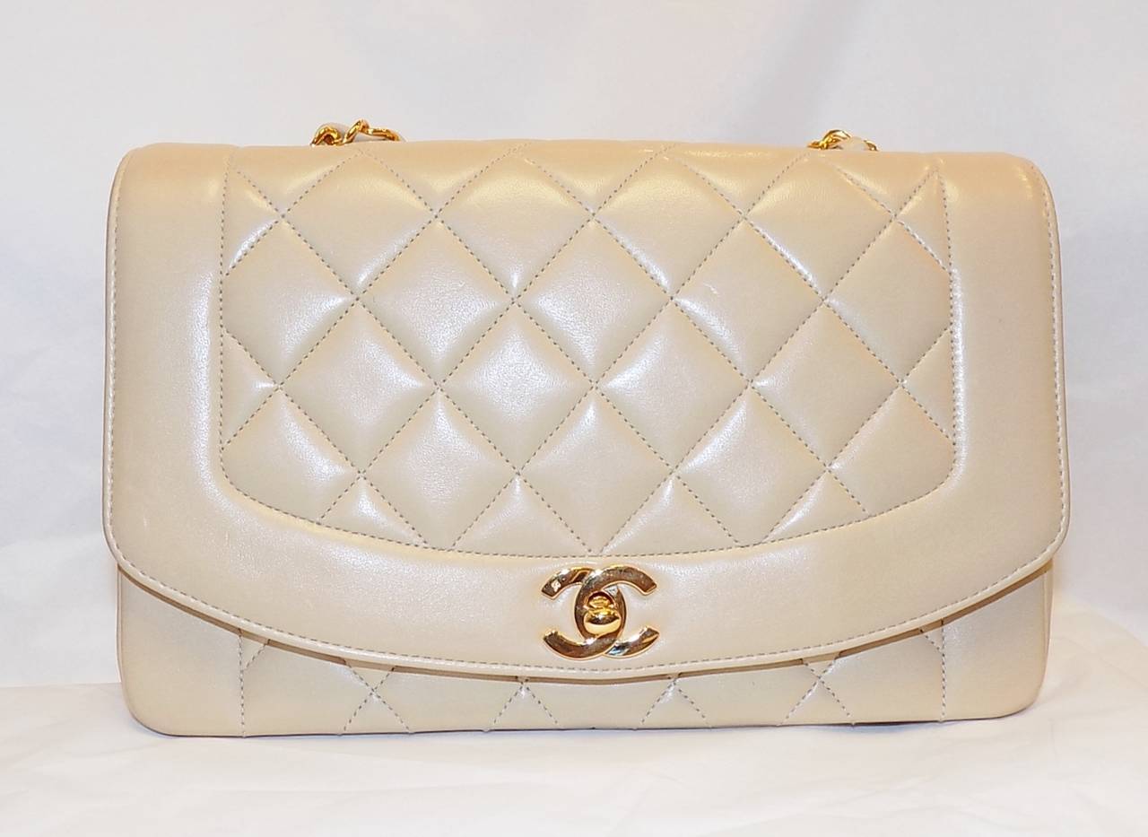 Chanel Classic Handbag Cream | semashow.com