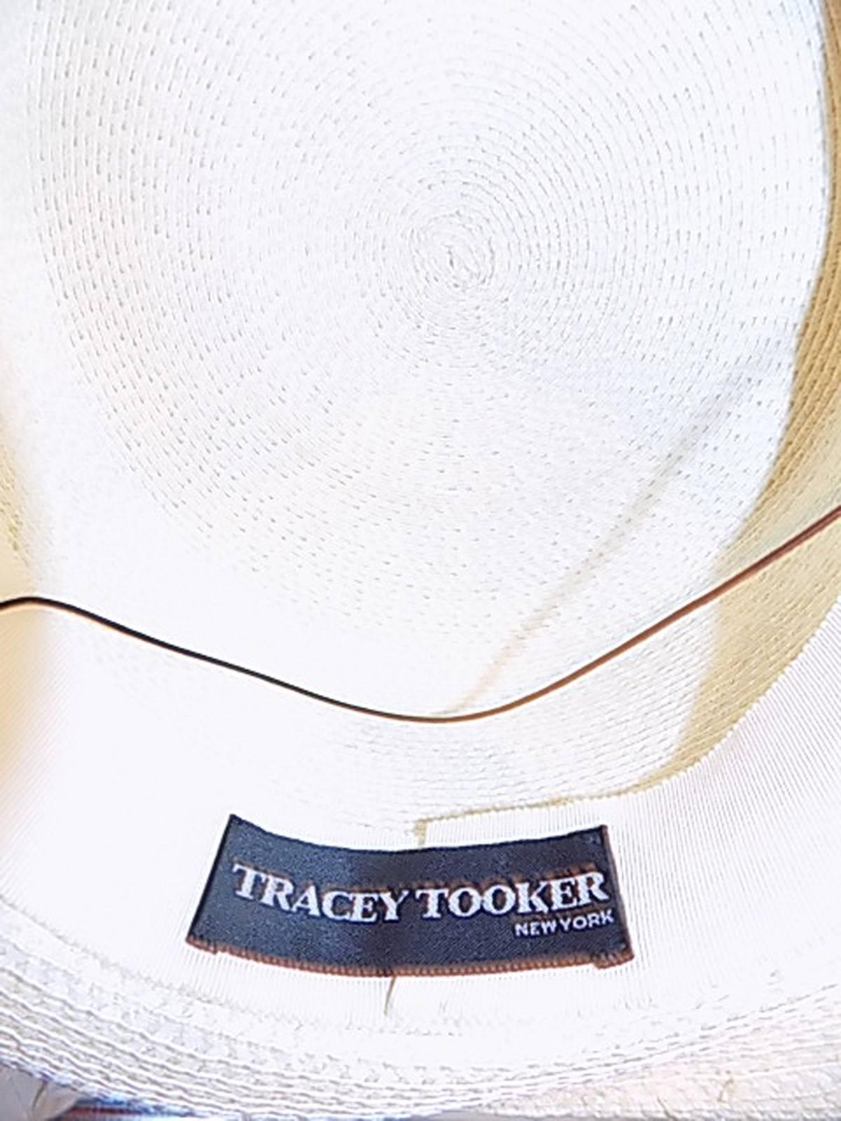 Tracey Tooker Couture Fancy Ivory summer Hat with flower and Feathers ...