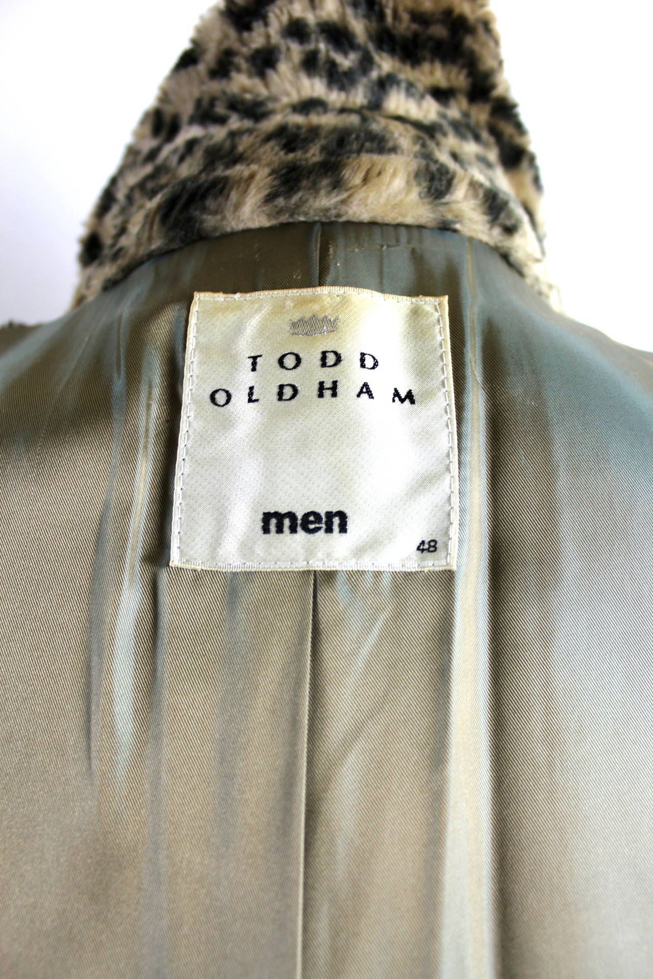 Todd Oldham Faux Fur Coat at 1stDibs