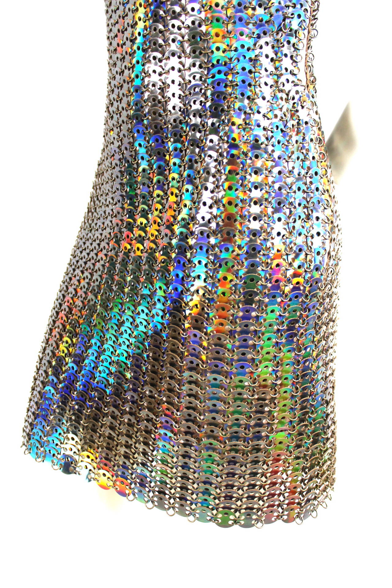 Paco Rabanne Holographic Runway Disc Dress at 1stDibs | paco rabanne ...