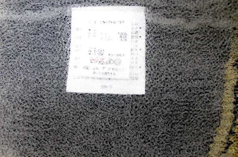 Comme des Garcons Invisible Knit Sweater 1997 Collection at 1stDibs