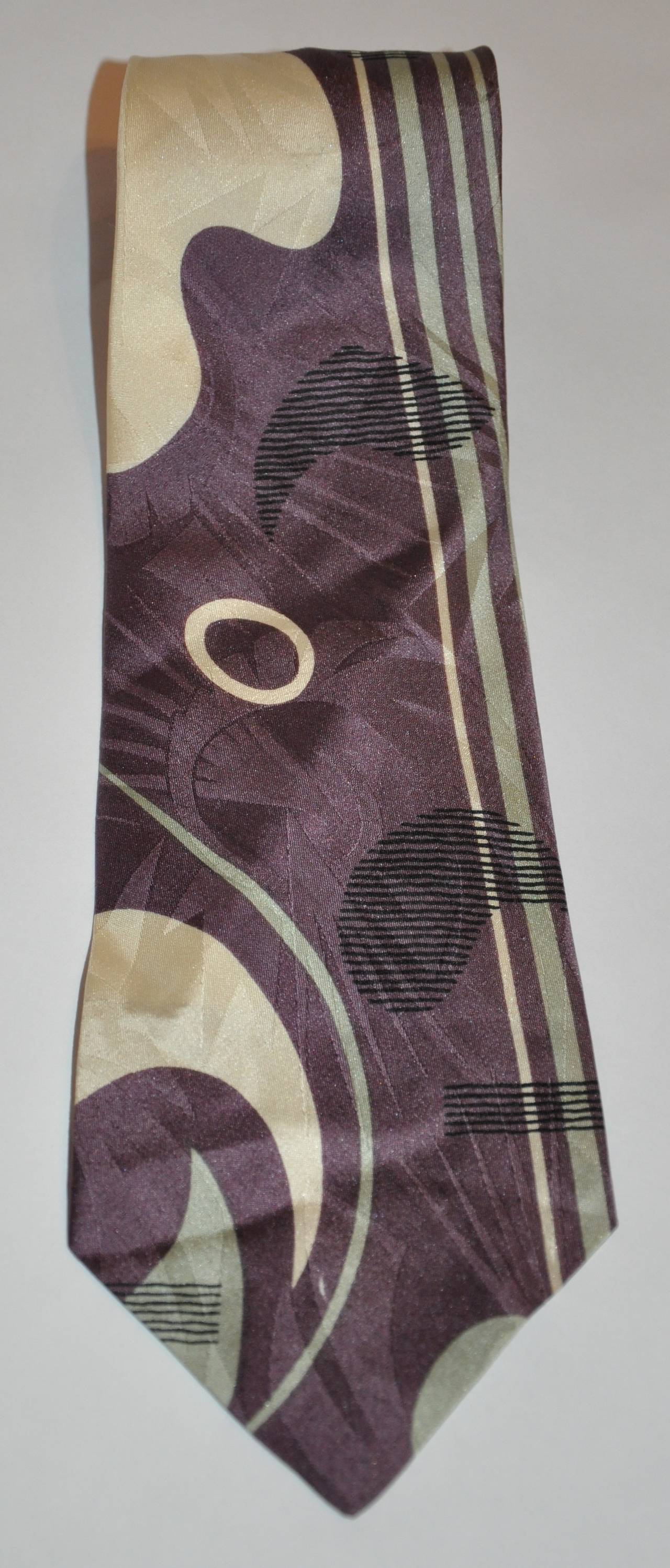 Modules Abstract Men's Silk Tie at 1stDibs