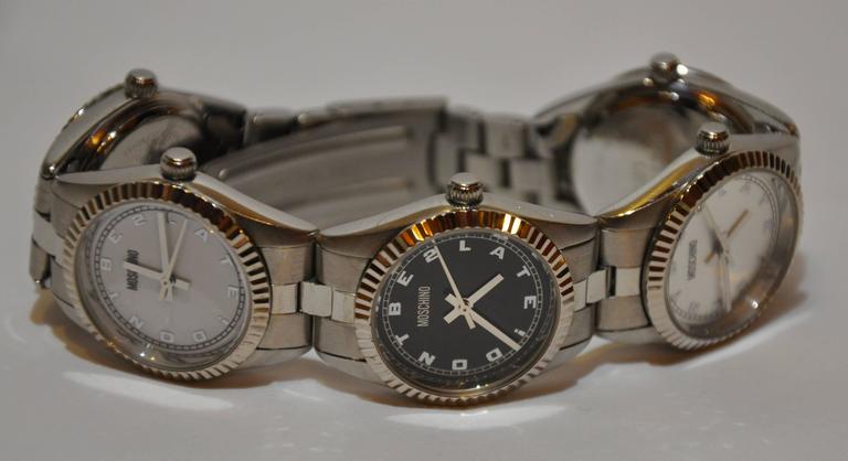 Moschino "Don't Be Late" Multi Watches Bracelet at 1stDibs | moschino ...