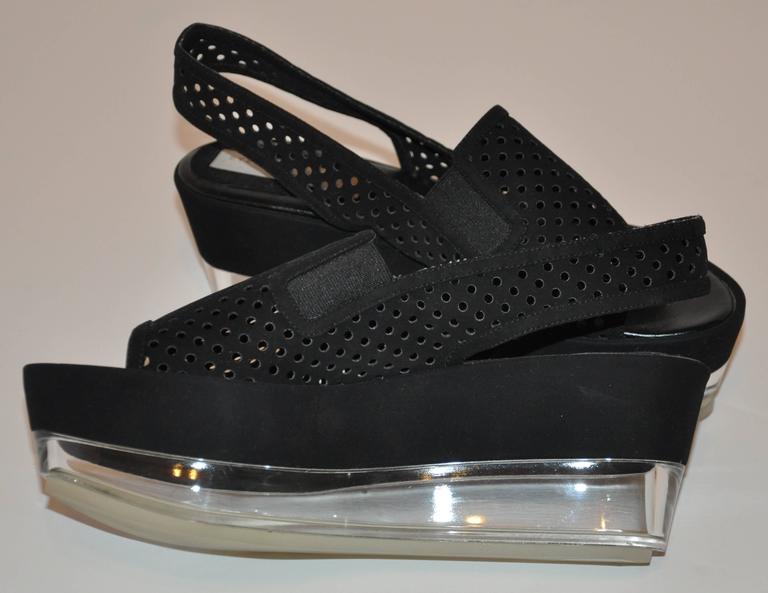 Stella McCartney Lucite Base Platform Open-Toe Sling-Back Sandal For ...