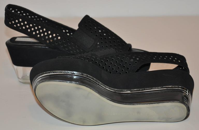 Stella McCartney Lucite Base Platform Open-Toe Sling-Back Sandal For ...