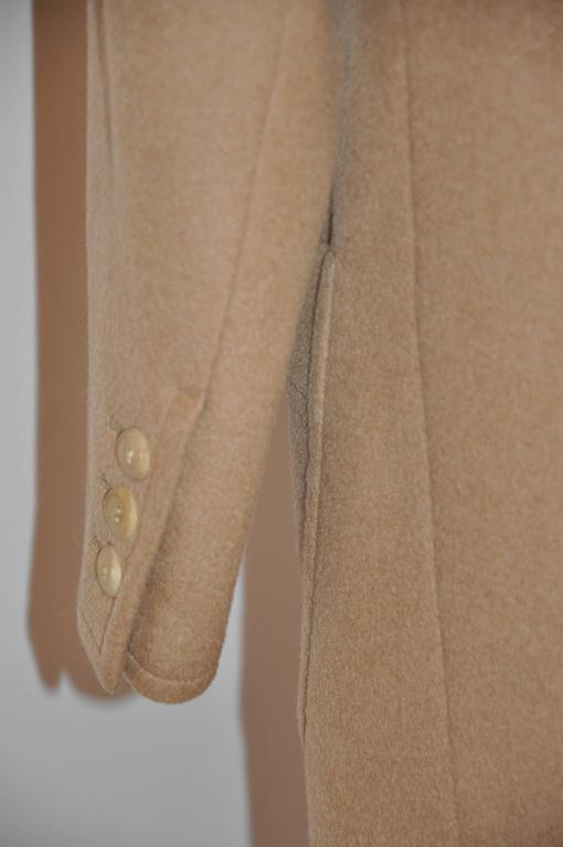 Yves Saint Laurent Camel-Hair Fully-Lined Camel Three-Button Jacket For Sale at 1stDibs | saint ...