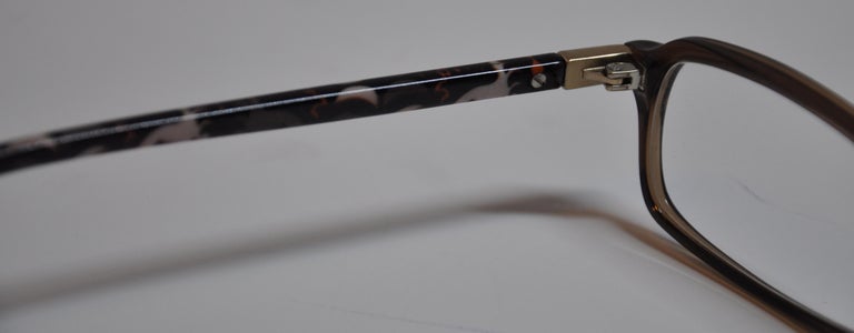 Emilio Pucci Detailed "Marbleized" Tortoise-Shell Lucite Glasses For ...