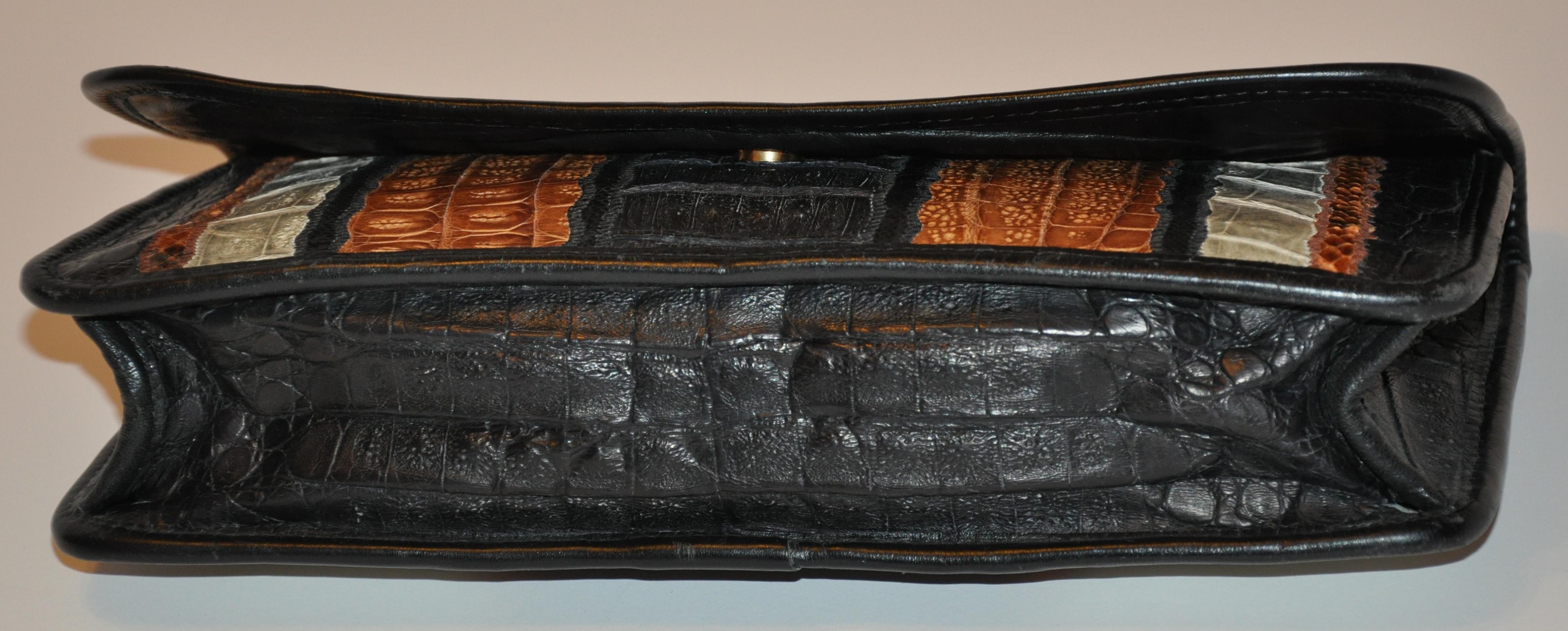 Carlos Falchi Multi-Color, Snake, Pylon, Crocodile and Alligator Skin ...