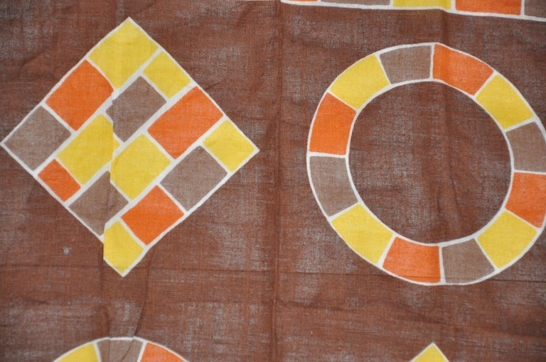 Rachelle "Autumn Shades Color Block" Hand-Rolled Edges Swiss Cotton ...