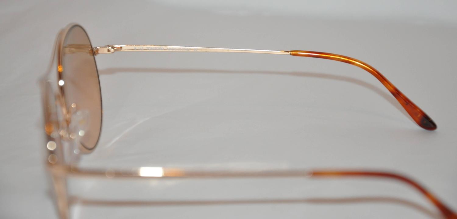Tom Ford Gold Hardware Sunglass Frame For Sale at 1stdibs