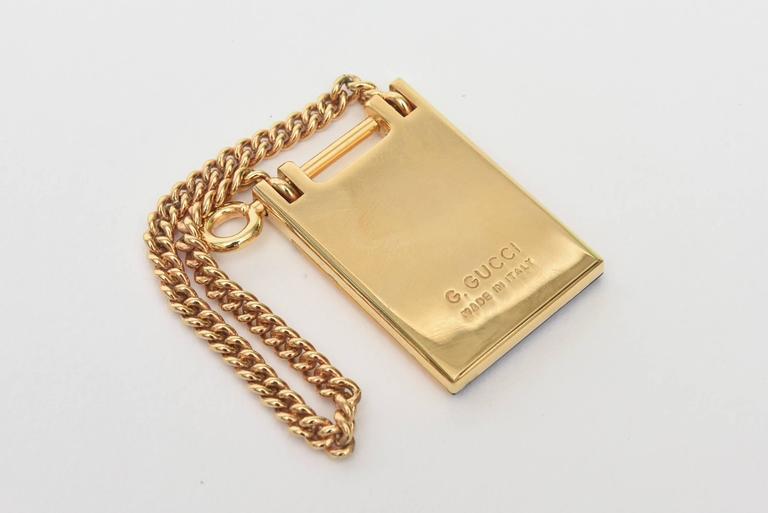 Gucci Geometric Mondrian Style Key Ring Vintage Italian For Sale at ...