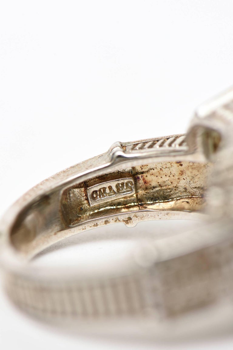 Judith Ripka Green Amethyst, Diamond , !8K White Gold and Sterling ...