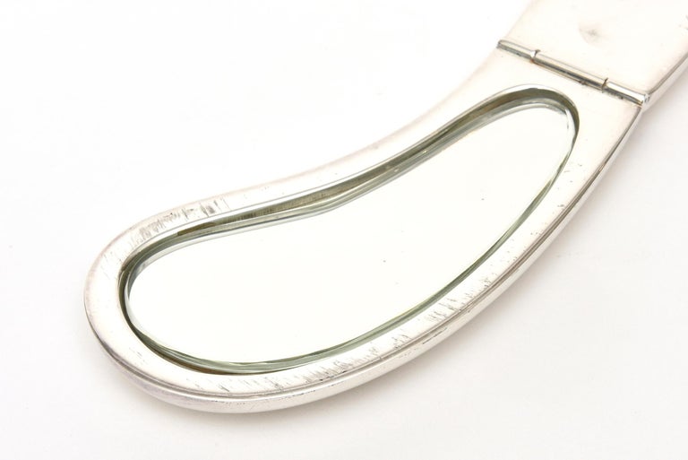 Gucci Sterling Silver Sculptural Mirror Compact Vintage at 1stDibs
